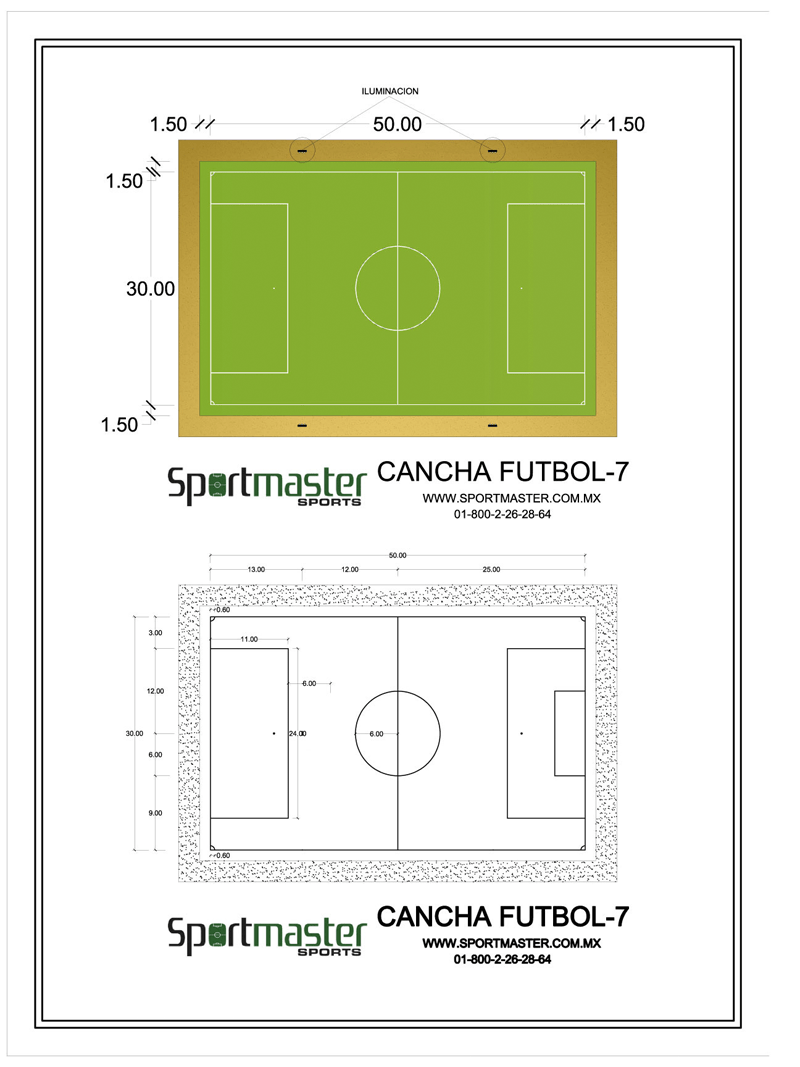 Medidas de Portería de Fútbol Rápido - Mini Manual